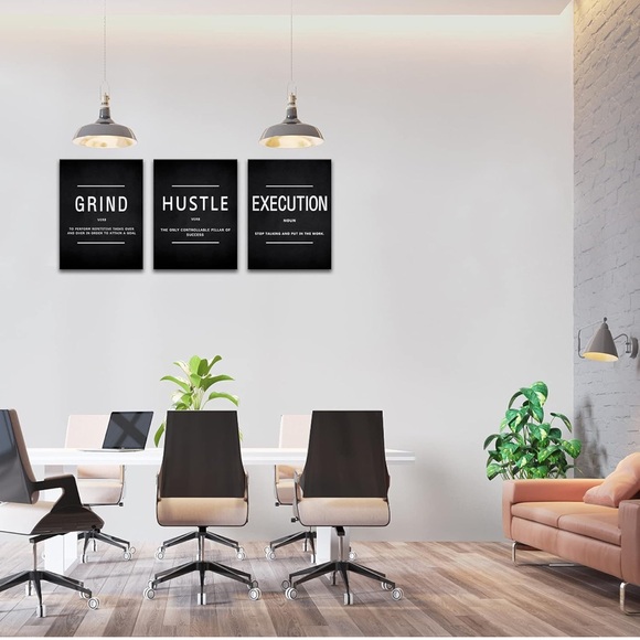 Kawahone | Wall Decor | Canvas Painting Grind Hustle Execution Wall Art ...